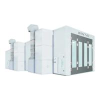 China 220V Diesel Burner Car Spray Booth With Internal Size 6900*4000*2700mm for sale