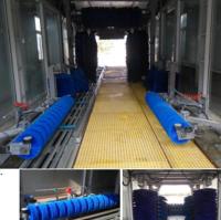 China Fully Automatic Tunnel Car Wash Machine High Pressure Car Wash Machine 14 Brushes Rollover Car Wash Systems for sale