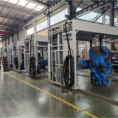 China 5 Brushes Fully Automatic Rollover Car Wash Machine  EVA Brushes Automated Car Wash Equipment Automatic Car Washer for sale