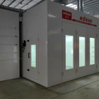 China Auto Car Painting Machine CE Approved Car Spray Booth With European Type Fan Outdoor Automotive Paint Booth for sale