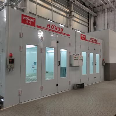 China Automotive Paint Booth CE Approved Auto Body Bumper Stand With European Type Fan   Car Paint Mixing Room for sale
