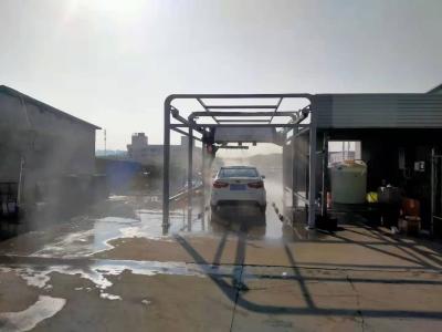 China 7500*3500*3200mm Metal Touch Free Automatic Car Washing Machine  AC380V 100Bar Touchless Car Wash System for sale