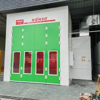 China OEM customized industrial painting booth metal powder coating spray booth 15000mm for sale