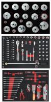 China 128pcs Oil Station Tool Solution Bowl Shaped Oil Grid Wrench Tool Holder Set Oil Filter Wrench Set For Car Maintenance for sale