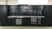 China Movable Large New Black Garage Workbench / for Workshop Steel Combination Tool Cabinet for sale