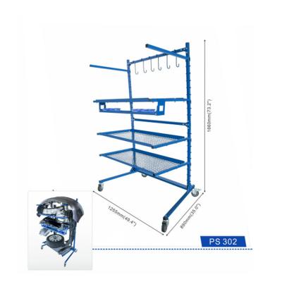 China Car Bumper Paint Racks Workshop Bracket Repair Paint Bracket Universal Paint Stand for sale