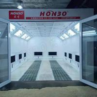China Diesel Burner Car Spray Booth with 24000m3/h Capacity and 80℃ Max Temperature for Automotive Painting for sale