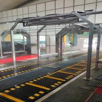 China 25-meter flatbed cable chain  tunnel car wash machine 14-brush High Pressure Car Wash Machine for sale