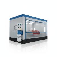 China 300MM Basement Height Car Spray Booth with Separate Control Temperature and Filter Bag Intake Filter for Auto Paint for sale