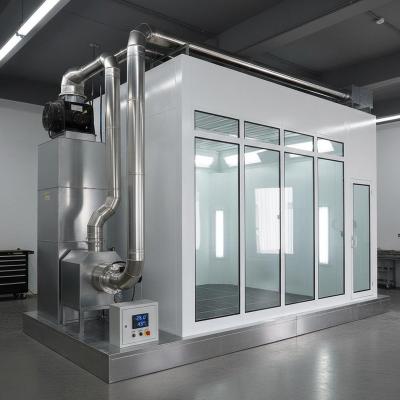 China Diesel Heating System Automotive Spray Booth with 30L Capacity and 300mm Steel Structure for Professional Vehicle Painting for sale