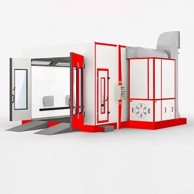 China Vehicle Spray Booth with Diesel Heating System 110/220V Input and Digital Control Panel for Optimal Painting Conditions for sale