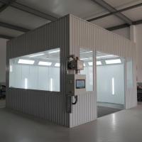 China 300mm Steel Structure Automotive Painting Booth with G10 Diesel Burner and Digital Control Panel for sale