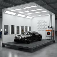 China Car Spray Booth with 300mm Steel Structure Base, Filter Bag Intake Filter, and G10 Diesel Burner for Optimal Painting for sale