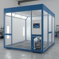 China G10 Diesel Burner Car Spray Booth with Digital Control Panel and 300mm Steel Structure for Automotive Painting for sale