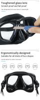 China Seaview Swimming Scuba Diving Mask Snorkeling For Glasses Anti Fog for sale