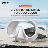 China Snorkeling Freediving Deep Sea Diving Mask With Optical Lenses ODM for sale