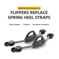 China Black Stainless Steel Swim Bungee Strap Scuba Fin Straps for Snorkeling Diving for sale