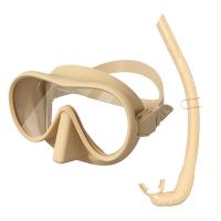 China 2024 CE Certified Single Tempered Glass Diving Gear Set for Adult Swimming Snorkel Mask Set for sale