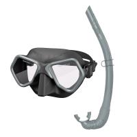 China Tempered Glass Lenses ZMZ Snorkel Integrated Diving Mask Silicone Diving Snorkel Kit Snorkel Mask Set for sale