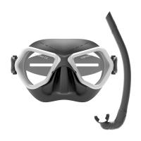 China 65CC Bifocal Goggles Lens Snorkel Mask Set Freediving Equipment for sale