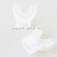 China Customized Scuba Diving Accessories Clear Black Silicone Mouthpieces for sale