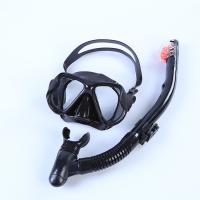 China Silicon Mouthpiece Aqua Youth Mask And Snorkel Set Dry Top System Silver for sale