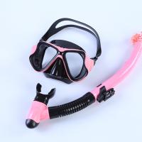 China Silicon Mouthpiece Aqua Youth Mask And Snorkel Set Dry Top System Silver for sale