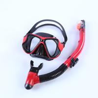 China Silicon Mouthpiece Aqua Youth Mask And Snorkel Set Dry Top System Silver for sale