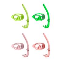 China Single Tempered Glass Silicone Dry Snorkel Mask and Snorkeling Set for Adult in Snorkel Mask Set for sale
