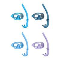 China Single Tempered Glass Silicone Dry Snorkel Mask and Snorkeling Set for Adult in Snorkel Mask Set for sale