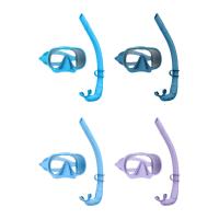 China Single Tempered Glass Silicone Dry Snorkel Mask and Snorkeling Set for Adult in Snorkel Mask Set for sale