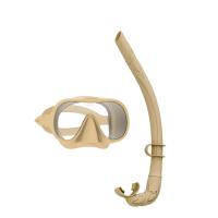 China Single Tempered Glass Silicone Dry Snorkel Mask and Snorkeling Set for Adult in Snorkel Mask Set for sale