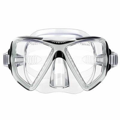 China One Size Diving Mask Frameless with Polycarbonate Frame Freediving Goggles and Silicone for sale