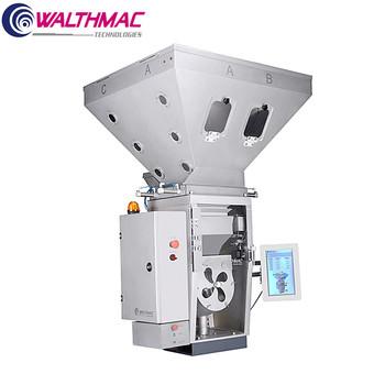 China Granules Mixing Gravimetric Batch Blender 6 Components Blending for sale