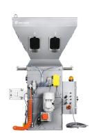 China Two Granules Components Gravimetric Batch Blender Dosing And Mixing Raw Materials for sale