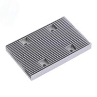 China Anodizing Finish Extruded Aluminum Heatsink Custom Shape Dimension Rapid Sample for sale