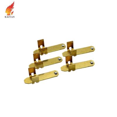 China Custom Stamped Brass Tab Terminal For Electrical Connectors Precision Metal Stamping OEM for sale