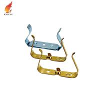 China Zinc Plated Stamped Metal Brass Electrical Contact For European Standard Socket for sale