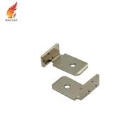 China L Shaped Nickel Plated Brass Electrical Terminals Corrosion Resistance Custom Thickness for sale