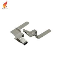 China L Shaped Nickel Plated Brass Electrical Terminals Corrosion Resistance Custom Thickness for sale