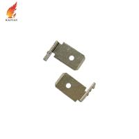 China L Shaped Nickel Plated Brass Electrical Terminals Corrosion Resistance Custom Thickness for sale
