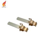 China Precision Stamped L Shaped Brass Terminal Nickel Plating For Electrical Use for sale