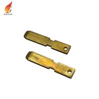 China Precision Stamped L Shaped Brass Terminal Nickel Plating For Electrical Use for sale