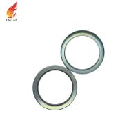 China Zinc Plated Metal Stamped Parts Rolled Edge Drum Ring For Oil Barrel Sealing for sale