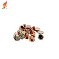 China Silver Nickel Alloy Electrical Contact Rivet AgNi Contact For Electrical Switches for sale