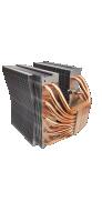 China Custom Size Aluminum Heat Pipe Heat Sink For High Efficiency Electronic Cooling for sale