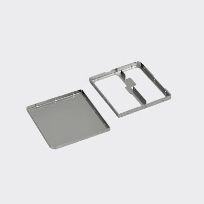 China Custom RF Shield Can and Frame for PCB Board EMI Protection Nickel Silver Stamping Parts for sale