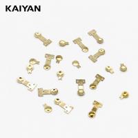 China OEM Custom Battery Contacts Precision Metal Stamping Gold Plating Nickel  Plated Copper Battery Terminals for sale