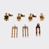 China OEM Custom Shrapnel Electronic Contacts Precision Metal Stamping Nickel Plated Copper Battery Terminals Industrial Equipment for sale