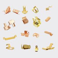 China OEM Custom Shrapnel Electronic Contacts Precision Metal Stamping Nickel Plated Copper Battery Terminals Industrial Equipment for sale